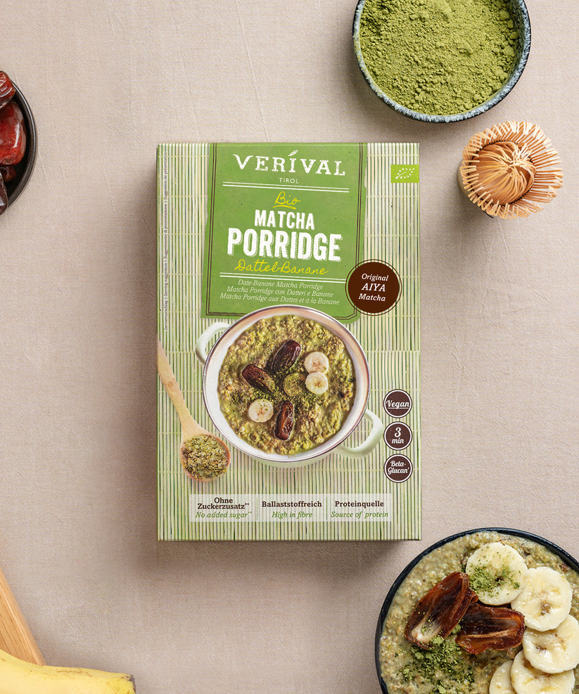 Bio Matcha Porridge Date-Banana – Verival